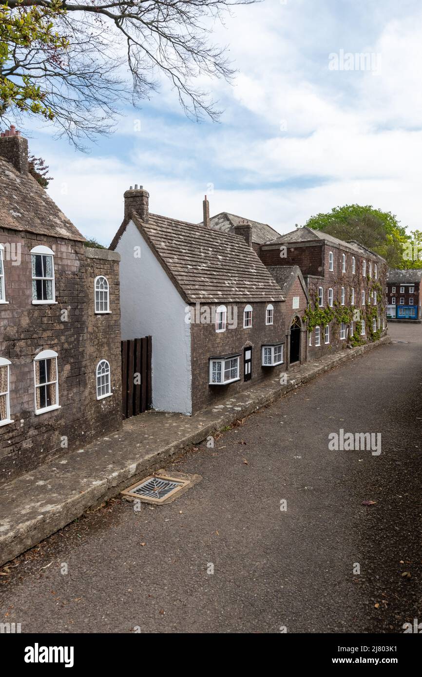 Wimborne.Dorset.United Kingdom.April 20tth 2022.View of a street in ...