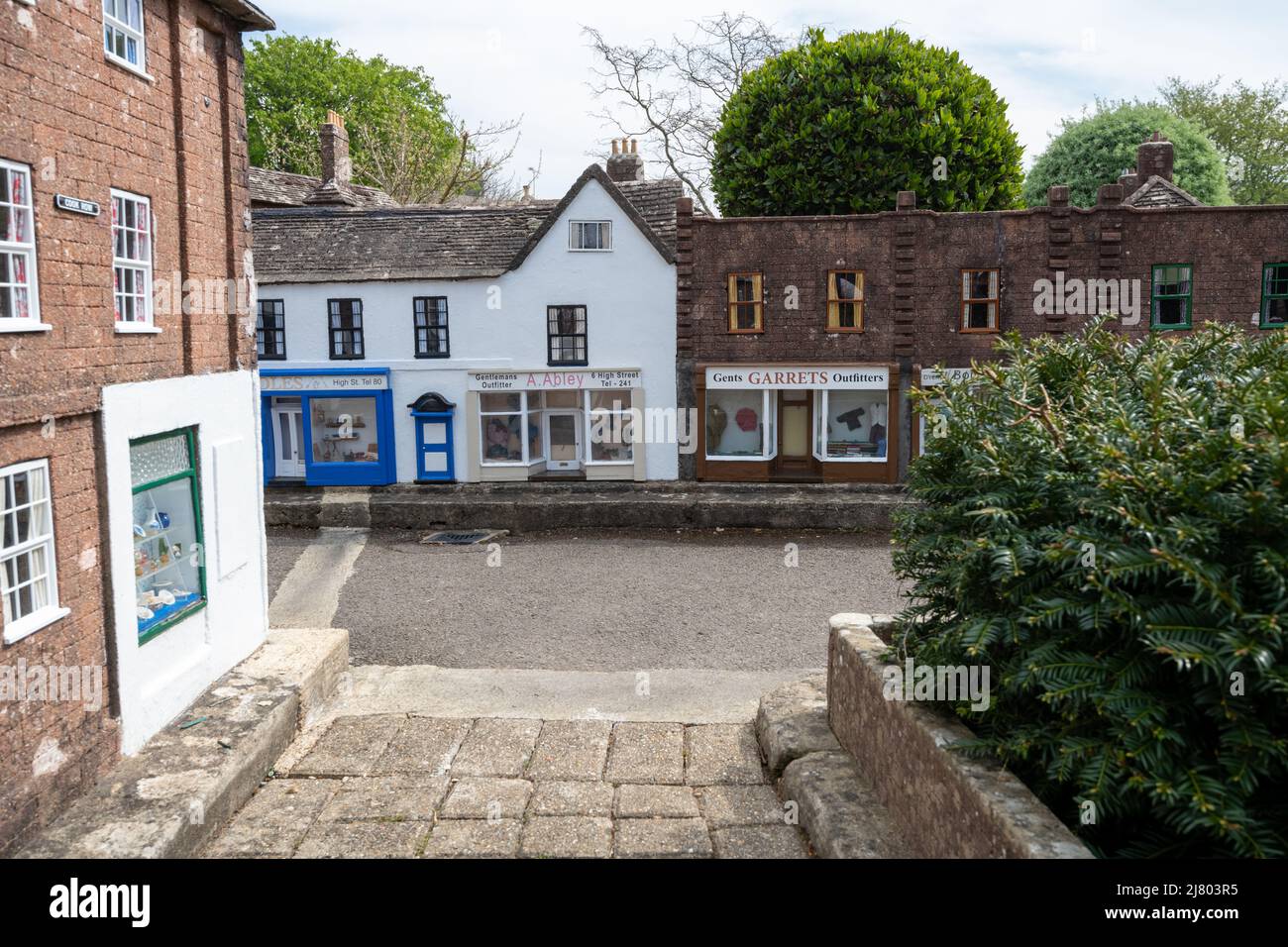Wimborne.Dorset.United Kingdom.April 20tth 2022.View of a street in ...