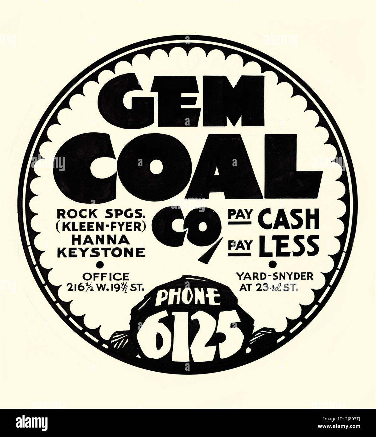 Gem Coal Co Stock Photo - Alamy