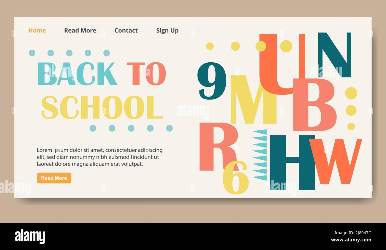 School banner with sample text letters place for your message. Back to ...
