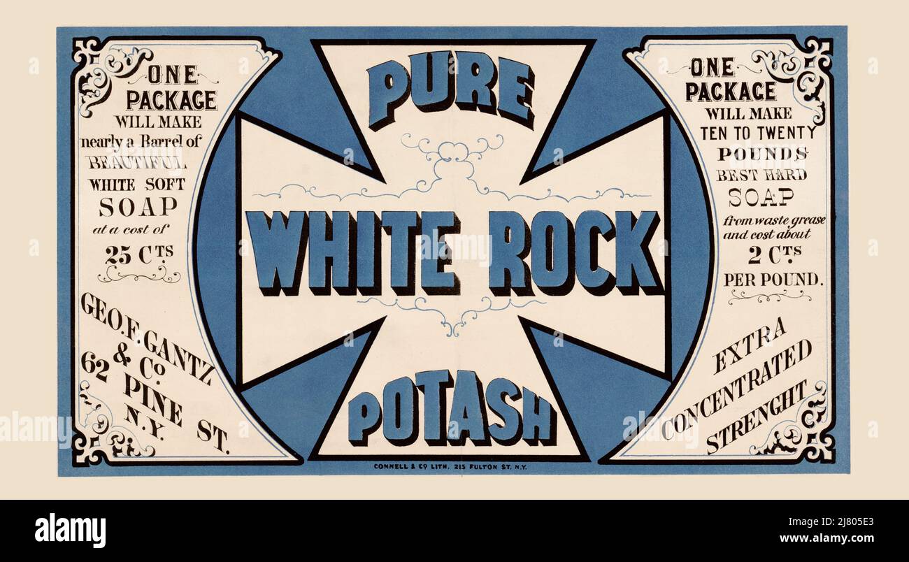 Pure White Rock Potash Stock Photo - Alamy