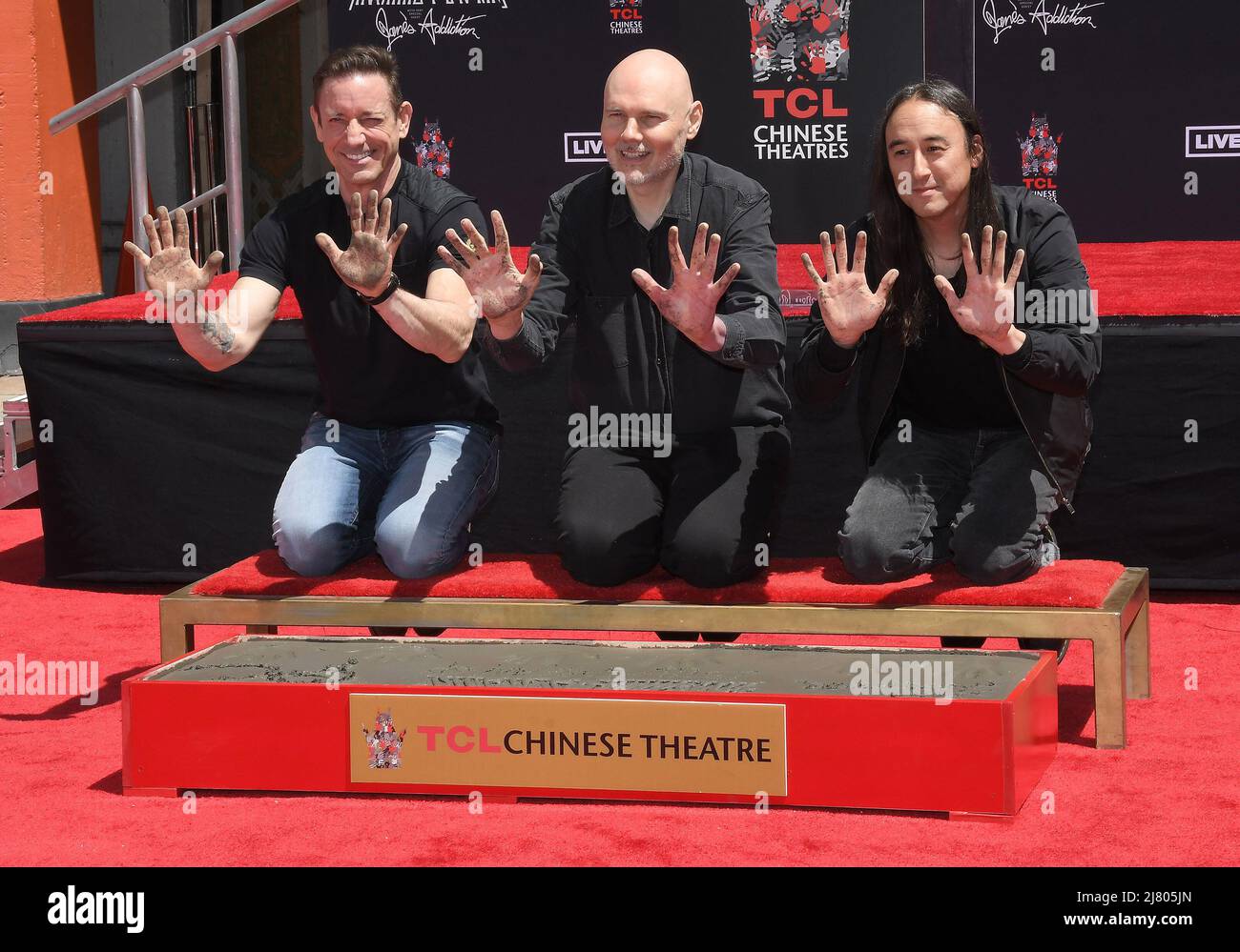 (L-R) Smashing Pumpkins - Jimmy Chamberlin, Billy Corgan and Jeff ...