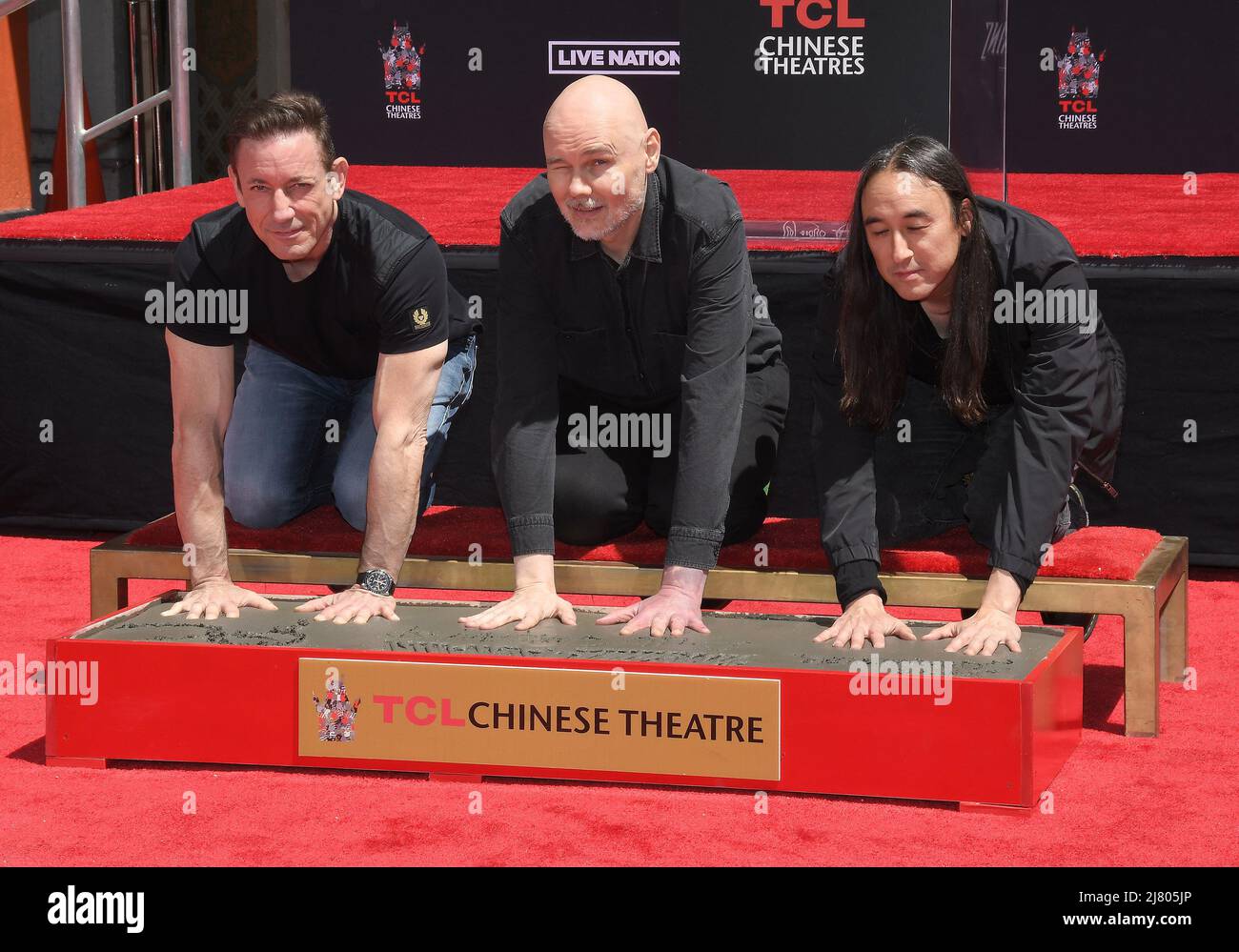 (L-R) Smashing Pumpkins - Jimmy Chamberlin, Billy Corgan and Jeff ...