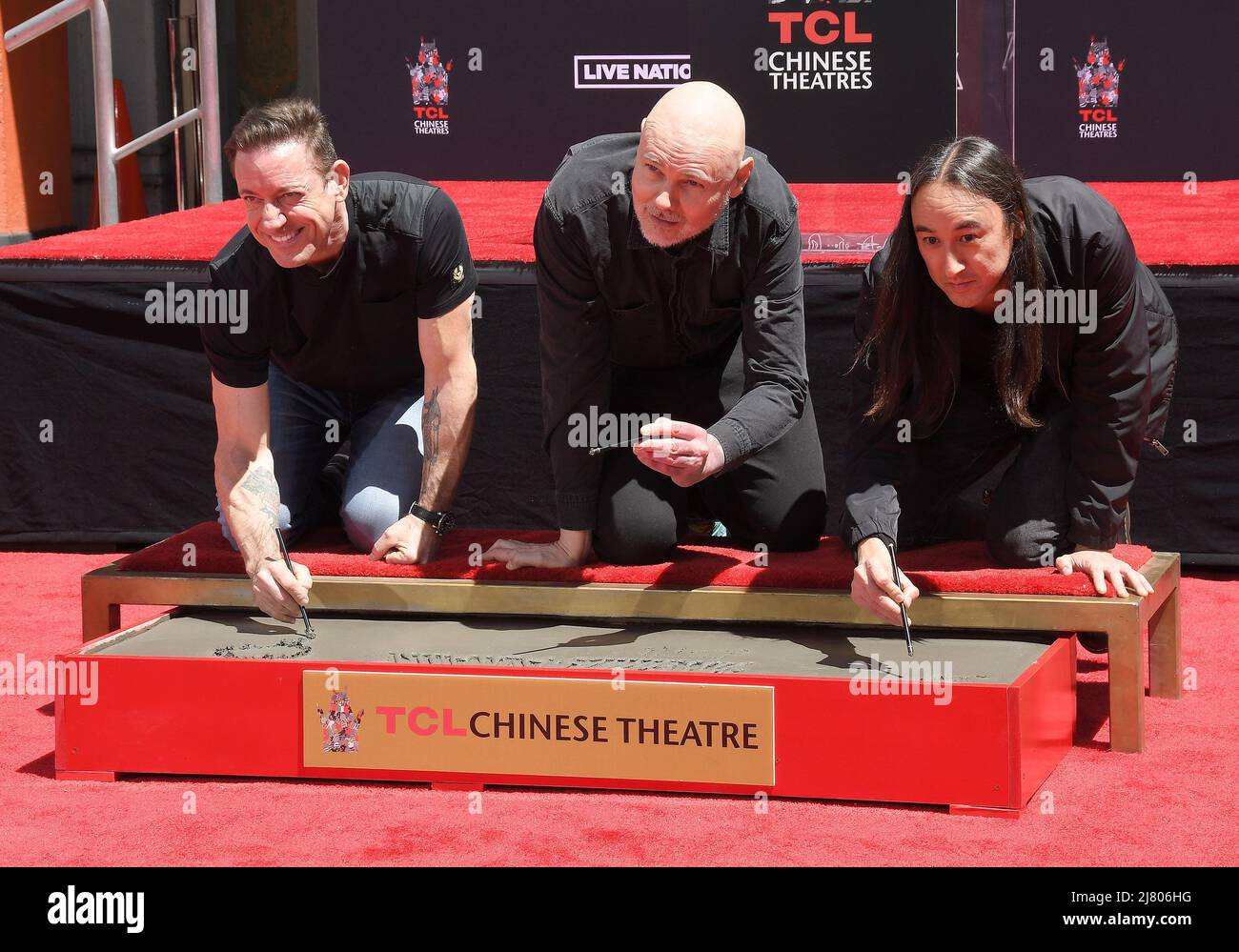(L-R) Smashing Pumpkins - Jimmy Chamberlin, Billy Corgan and Jeff ...