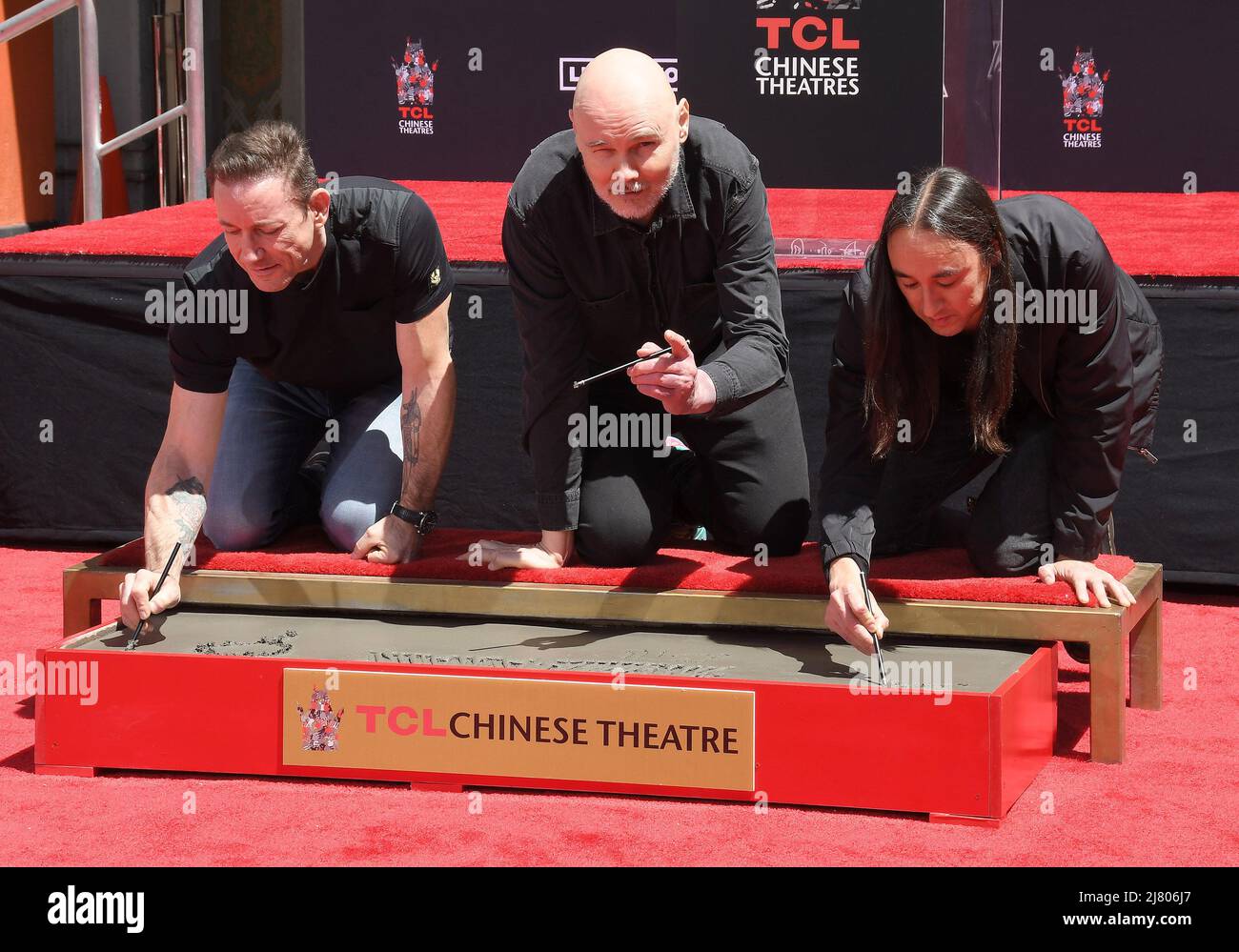 (L-R) Smashing Pumpkins - Jimmy Chamberlin, Billy Corgan and Jeff ...