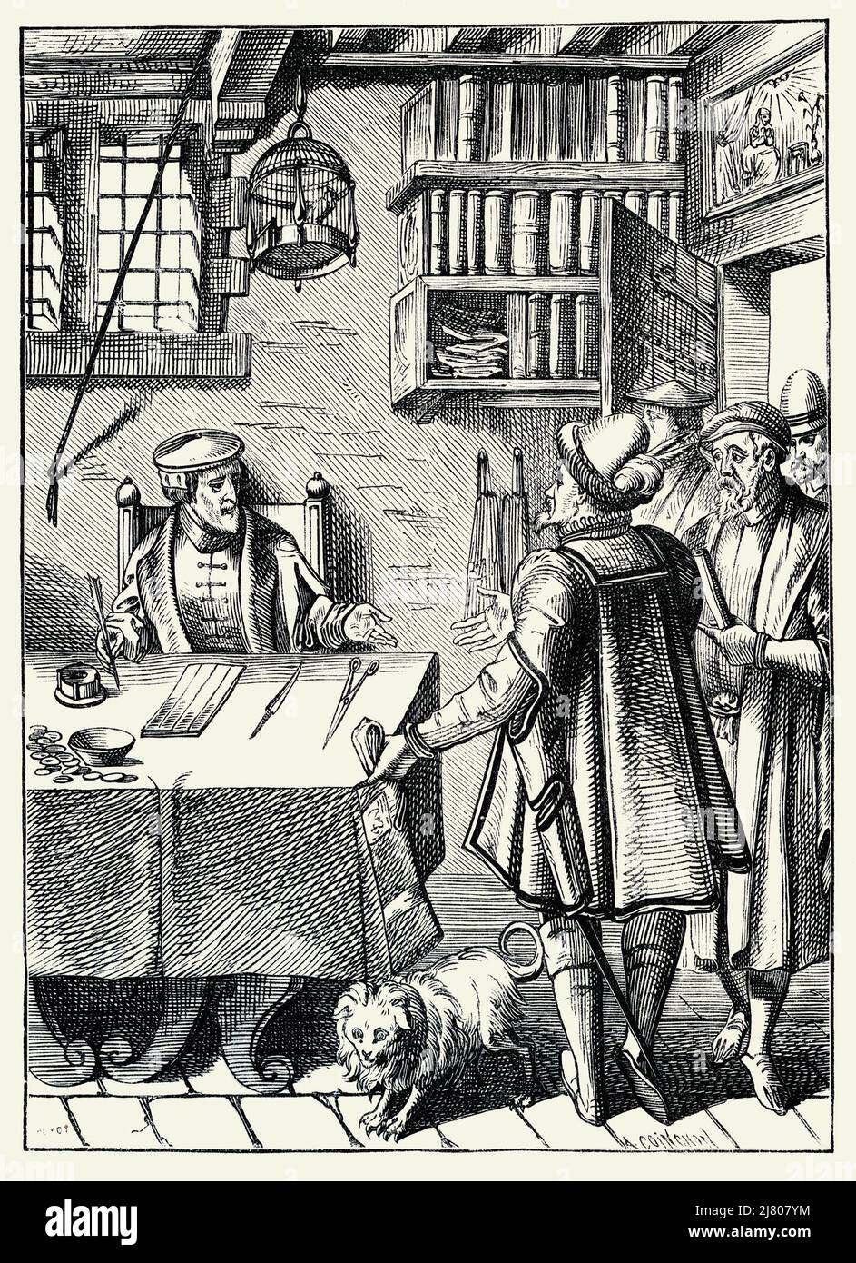 Medieval accountants hi-res stock photography and images - Alamy