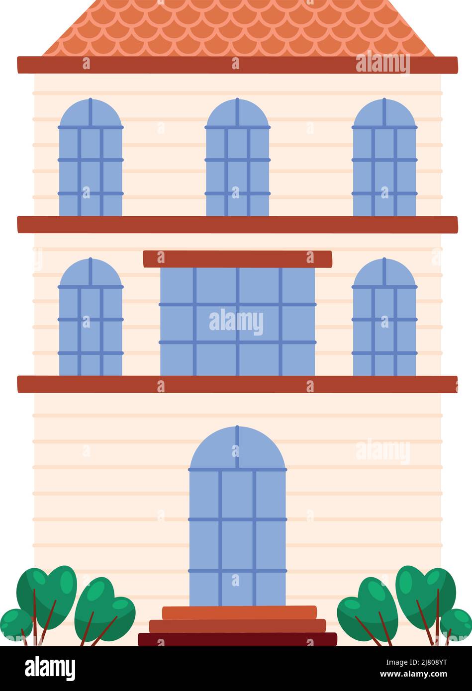 white building front facade icon Stock Vector Image & Art - Alamy