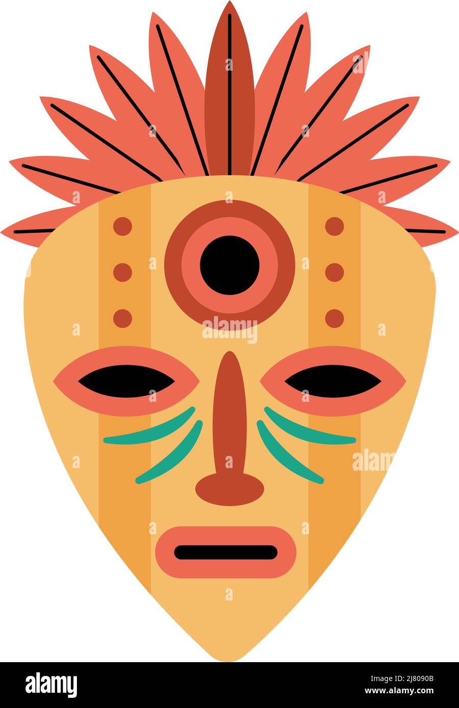 Traditional african mask feathers hi-res stock photography and images ...