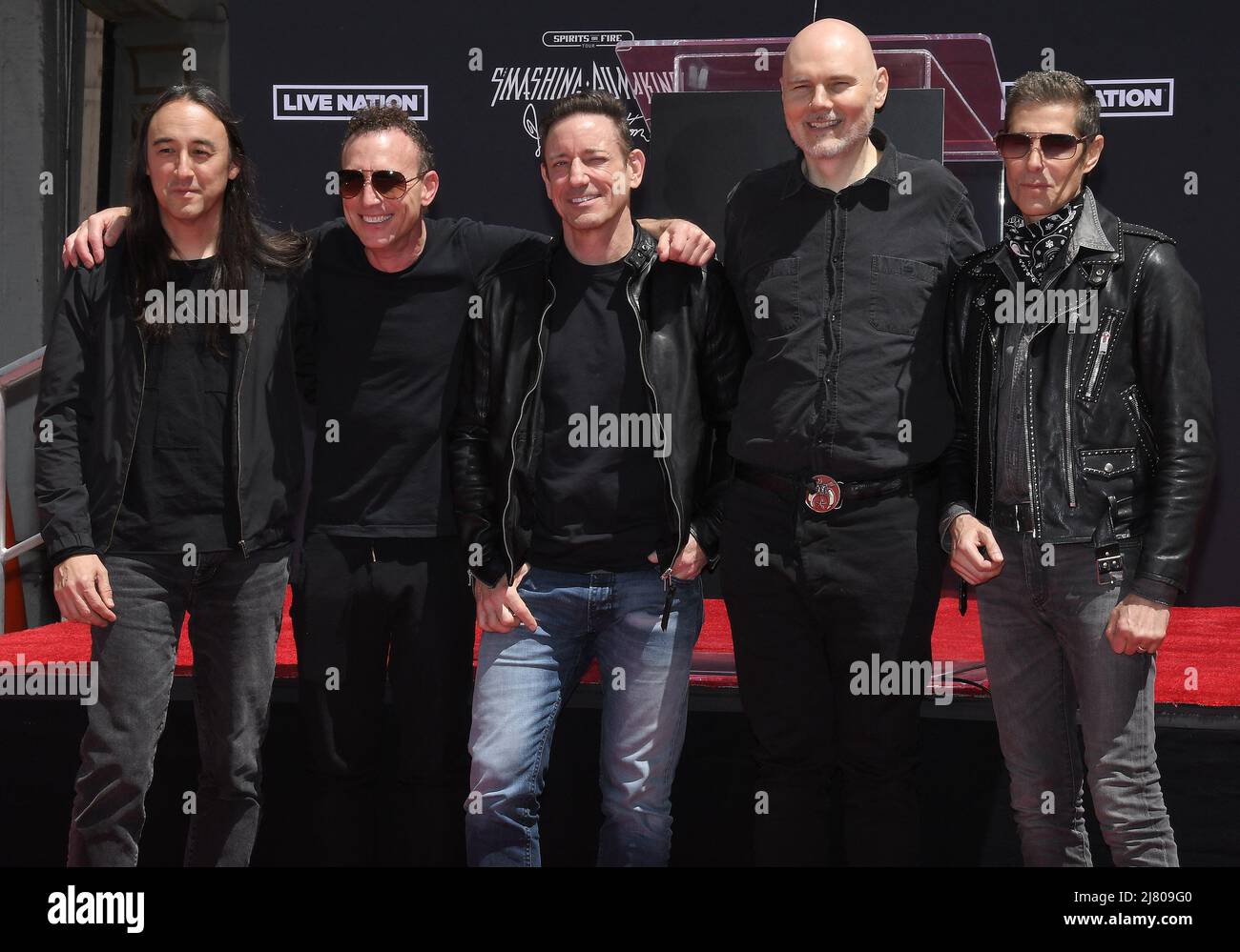 (L-R) Jeff Schroeder, Stephen Perkins, Jimmy Chamberlin, Billy Corgan ...