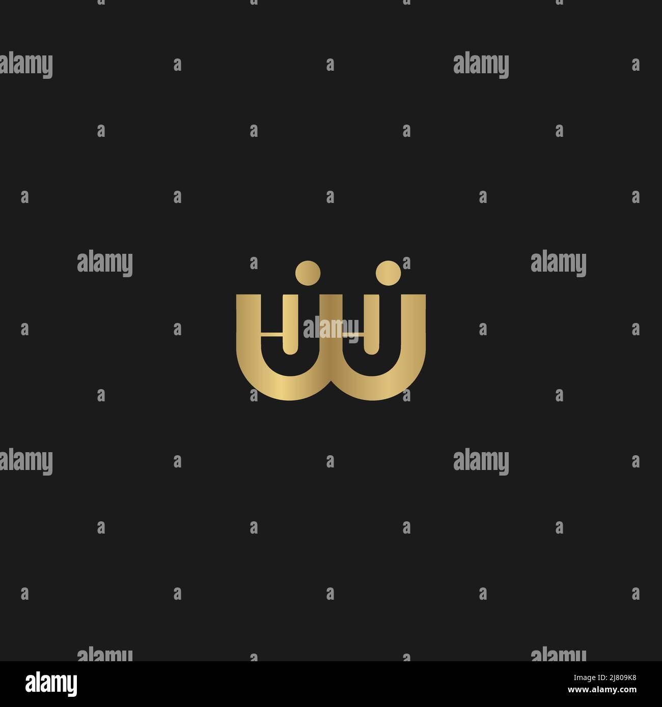 Alphabet Initials logo JW, WJ, J and W Stock Vector Image & Art - Alamy