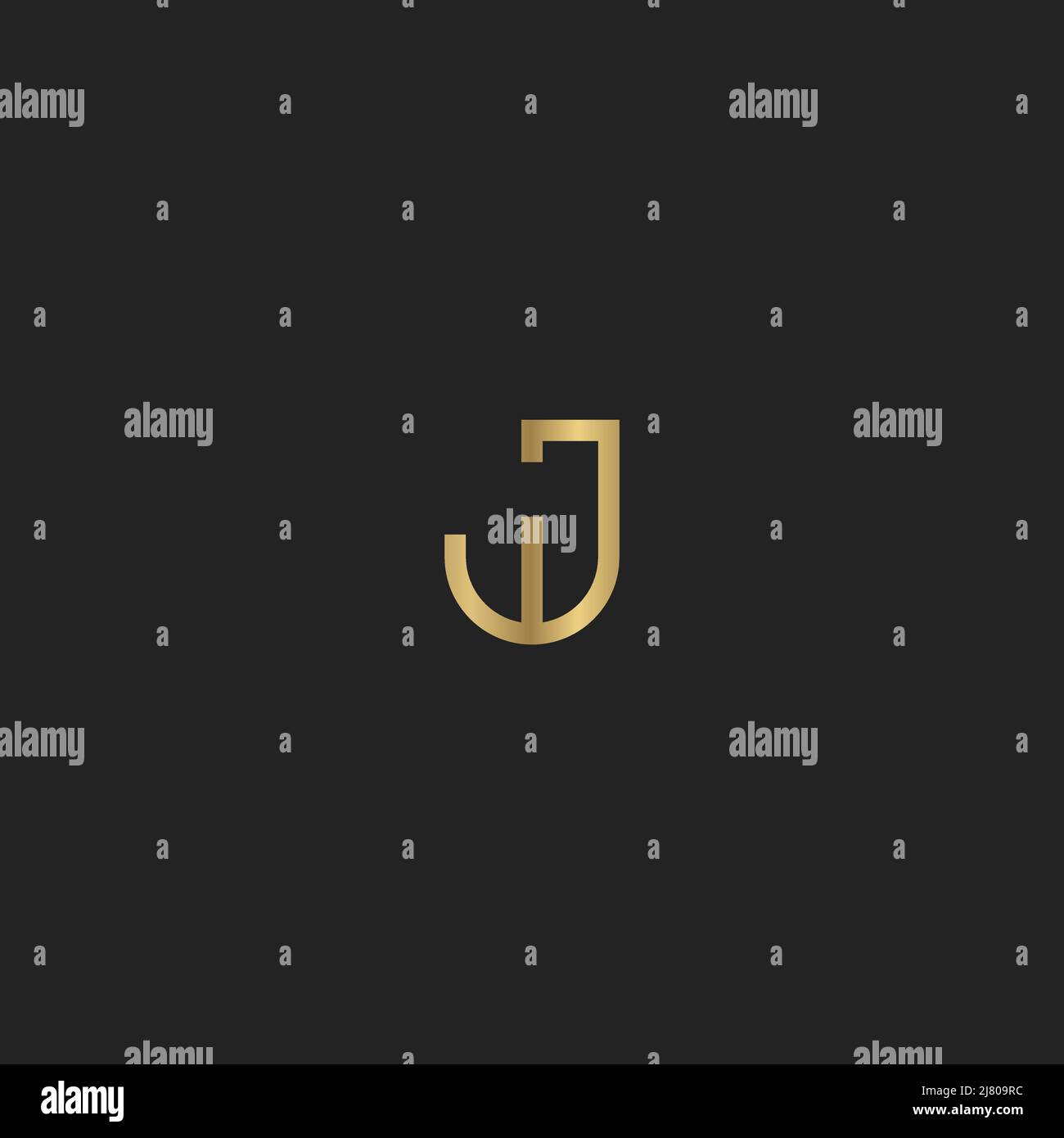 J initials logo hi-res stock photography and images - Alamy