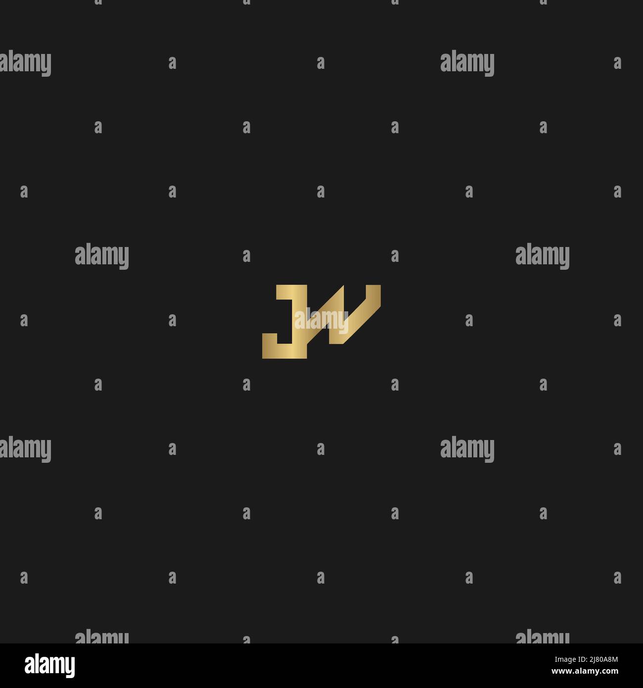 Alphabet Initials logo JW, WJ, J and W Stock Vector Image & Art - Alamy