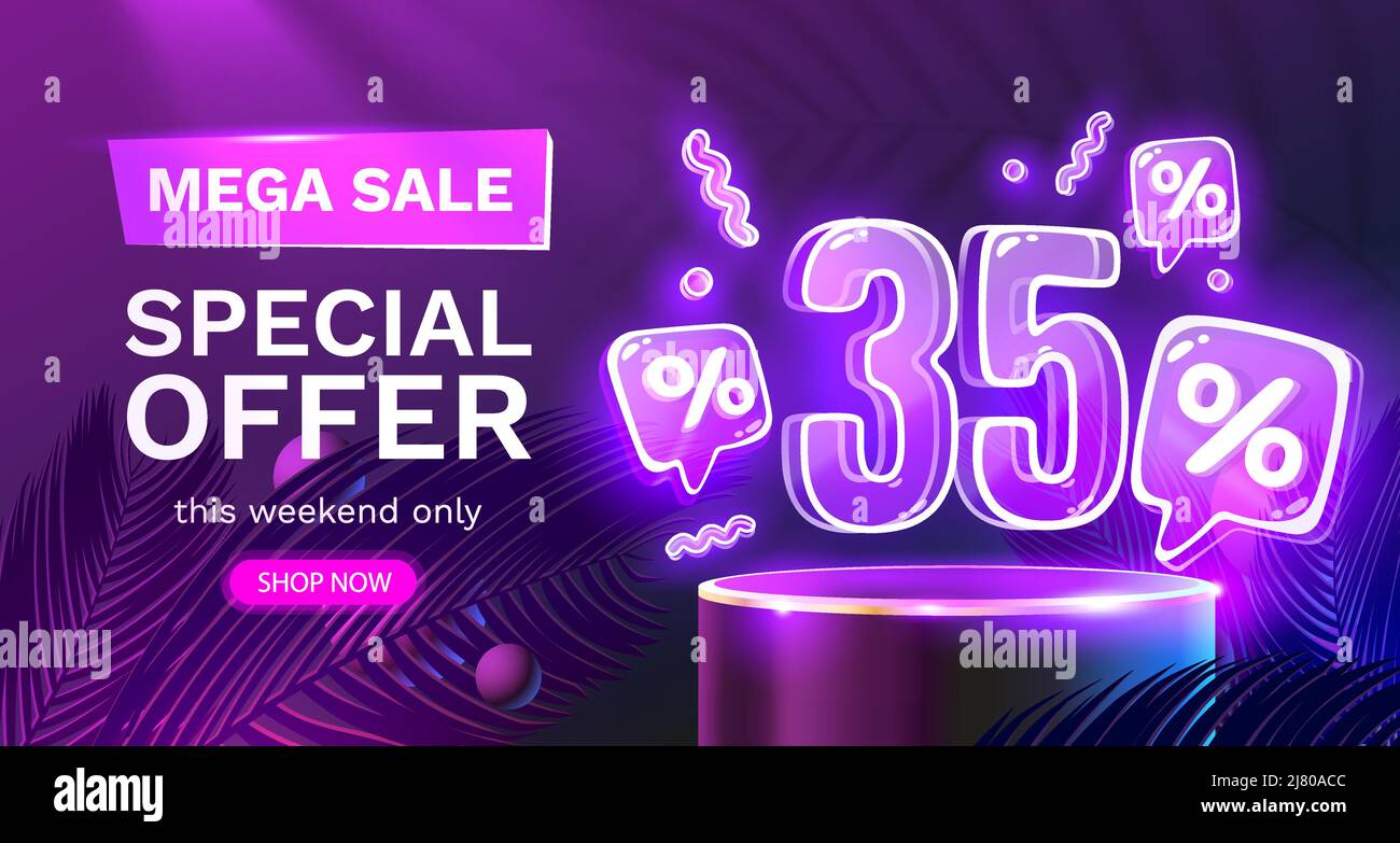 35 off sale banner sign board hi-res stock photography and images - Alamy