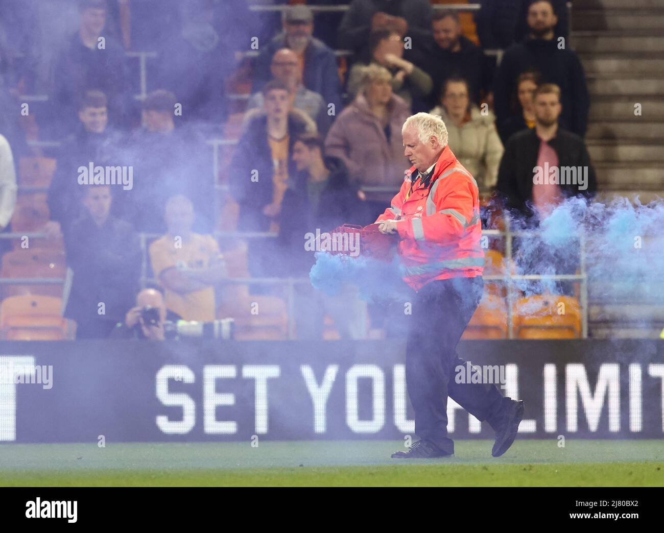 Football steward blue hi-res stock photography and images - Alamy