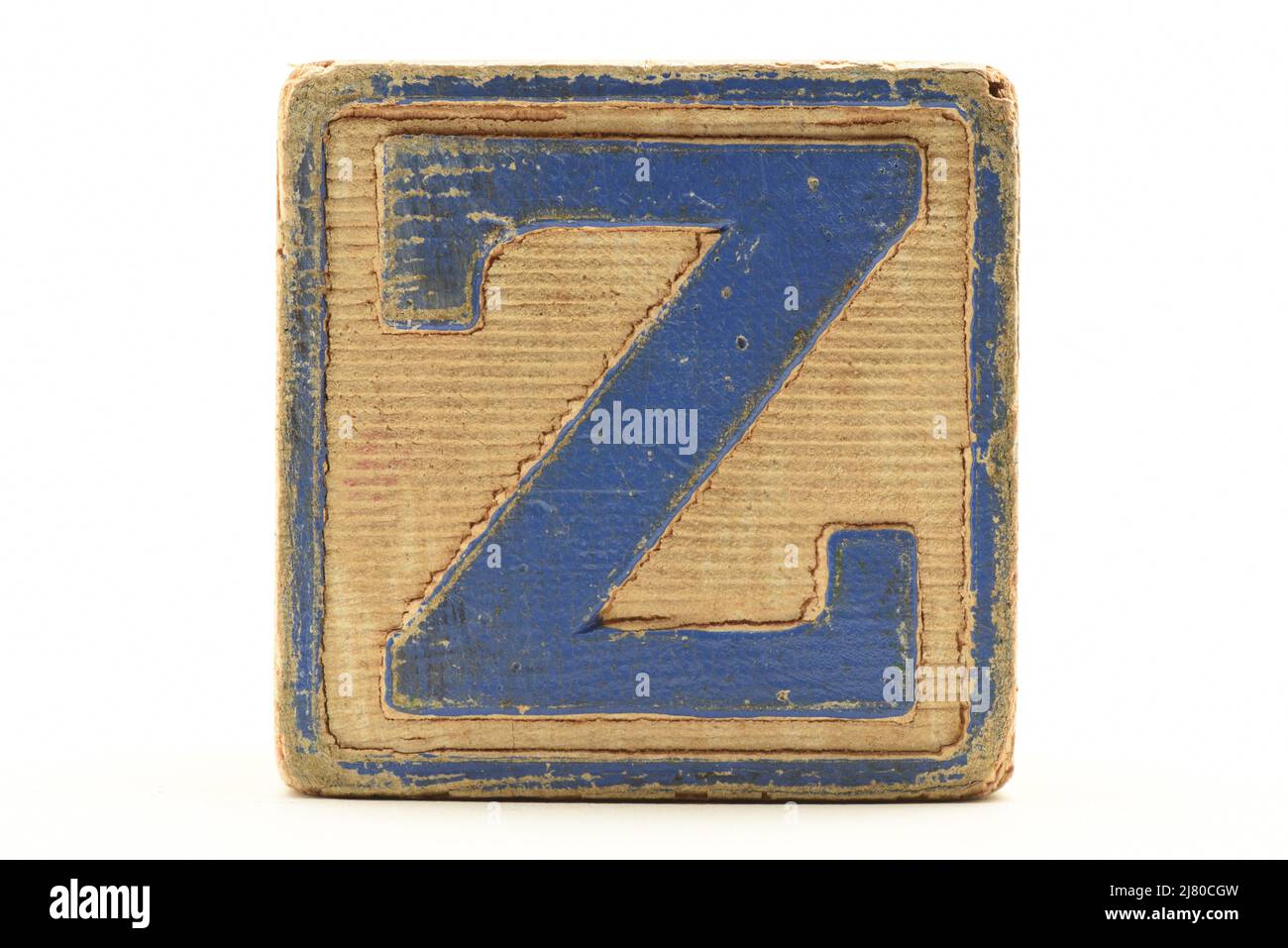Children's Color Vintage Toy Block Z Stock Photo - Alamy