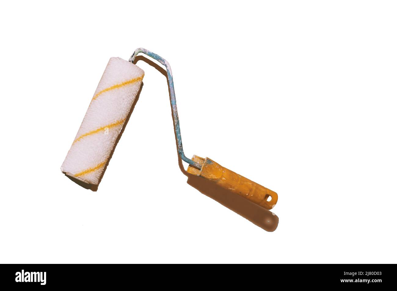 Work roller for painting various surfaces, isolated on white Stock ...