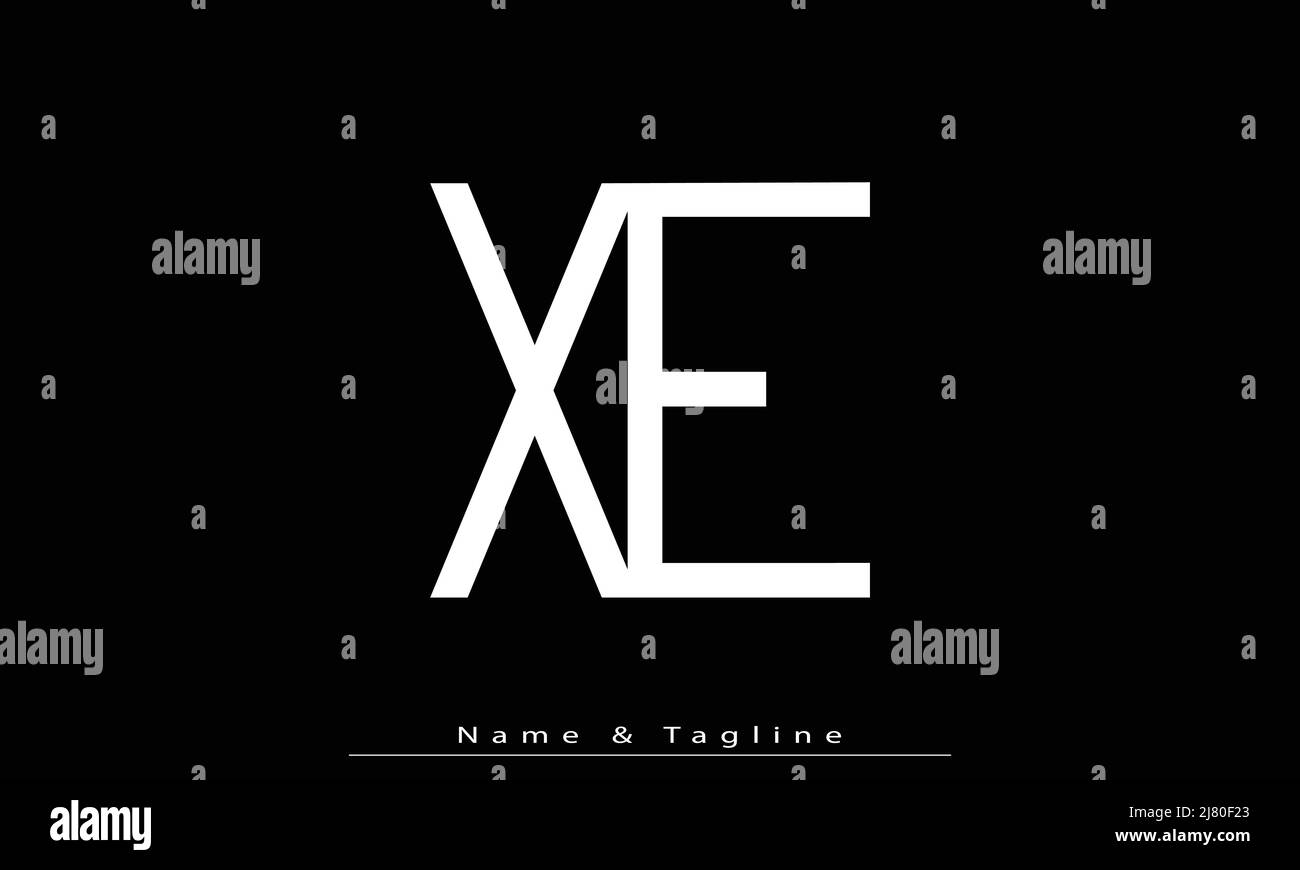 Alphabet letters Initials Monogram logo XE, EX Stock Vector Image & Art ...