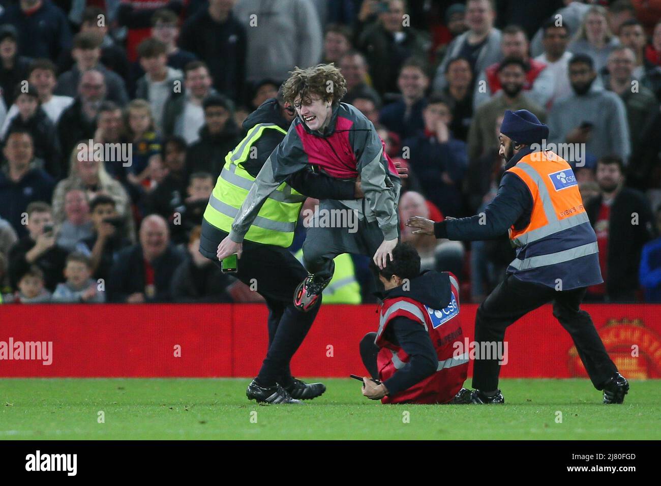 A nottingham forest pitch invader after the final whistle hi-res stock ...