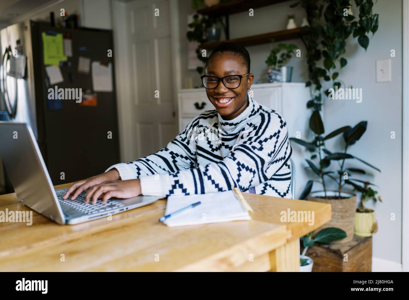 African american teen girl plants hi-res stock photography and images ...