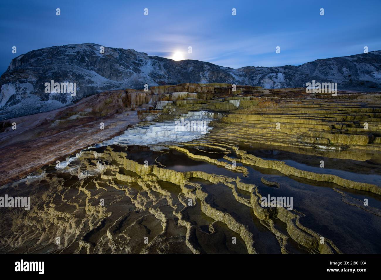 Full moon yellowstone national park hi-res stock photography and images ...