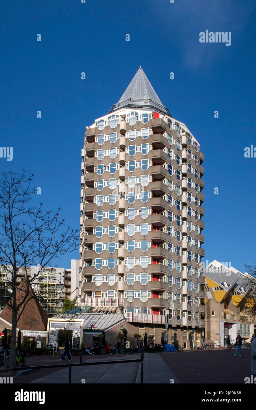 The Blaaktoren (1984) in Rotterdam is a residential tower by architect ...
