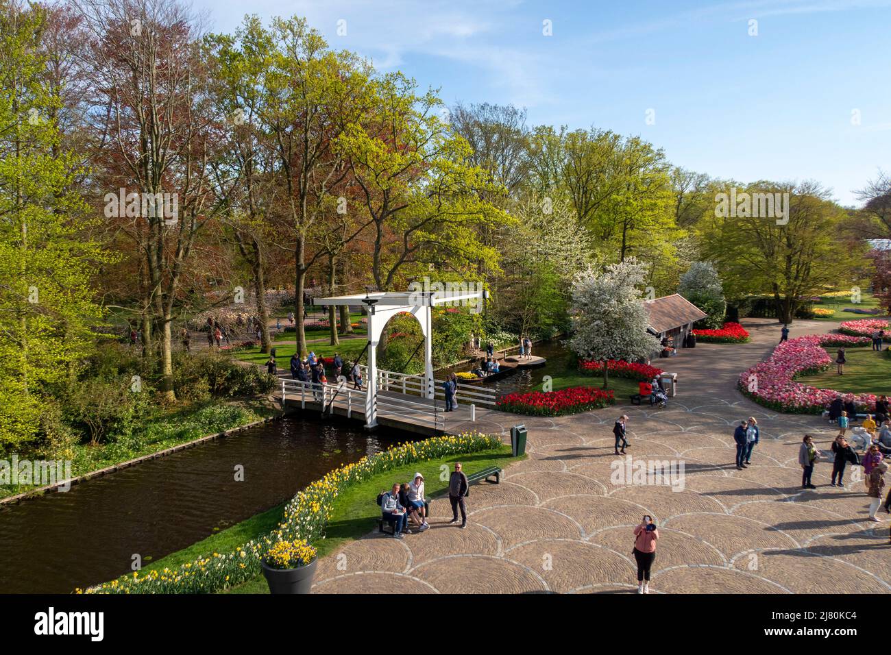 Keukenhof gardens aerial hi-res stock photography and images - Alamy