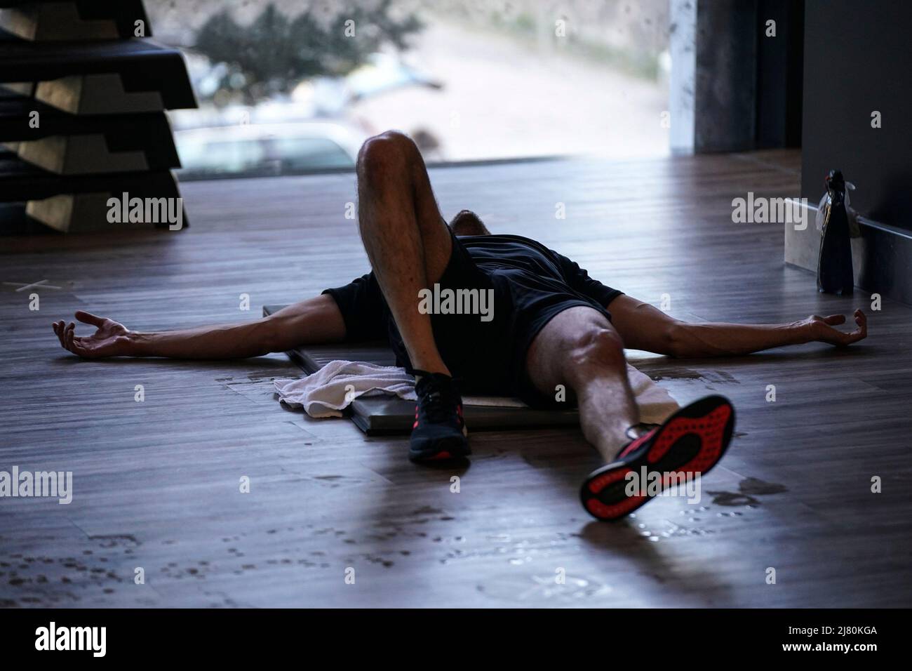 Resting athlete lying on hi-res stock photography and images - Alamy