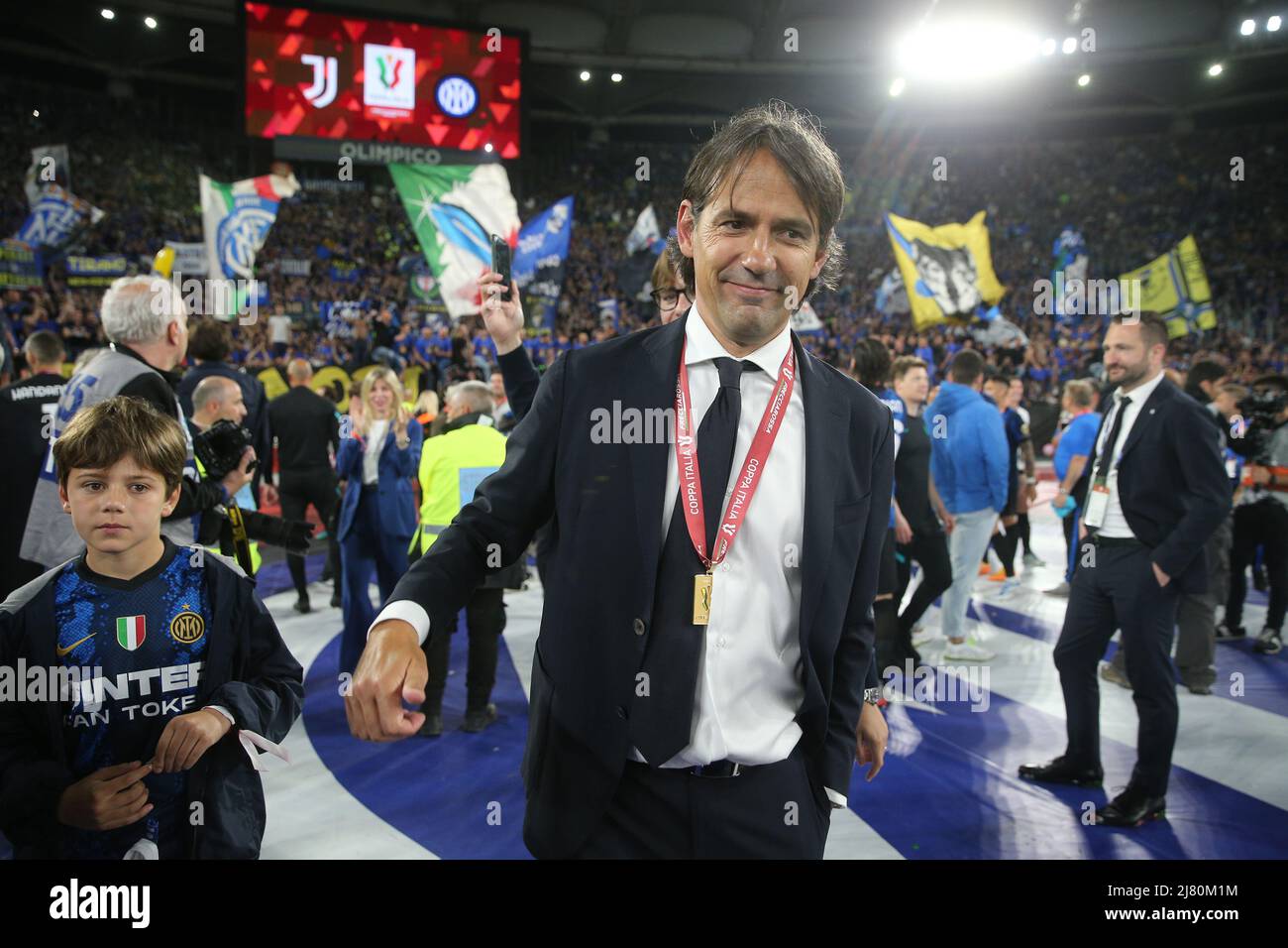 Rome, Italy. 10th May, 2022. ROME, Italy - 11.05.2022: SIMONE INZAGHI ...