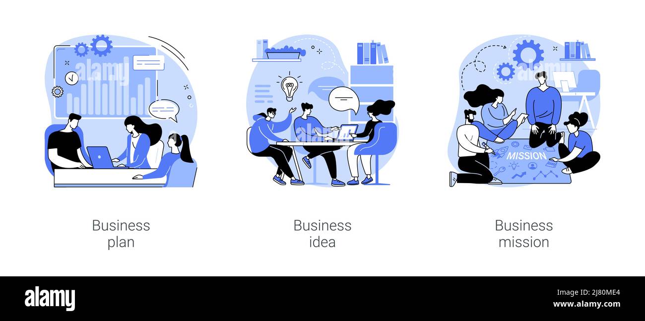 Business development isolated cartoon vector illustrations se Stock ...