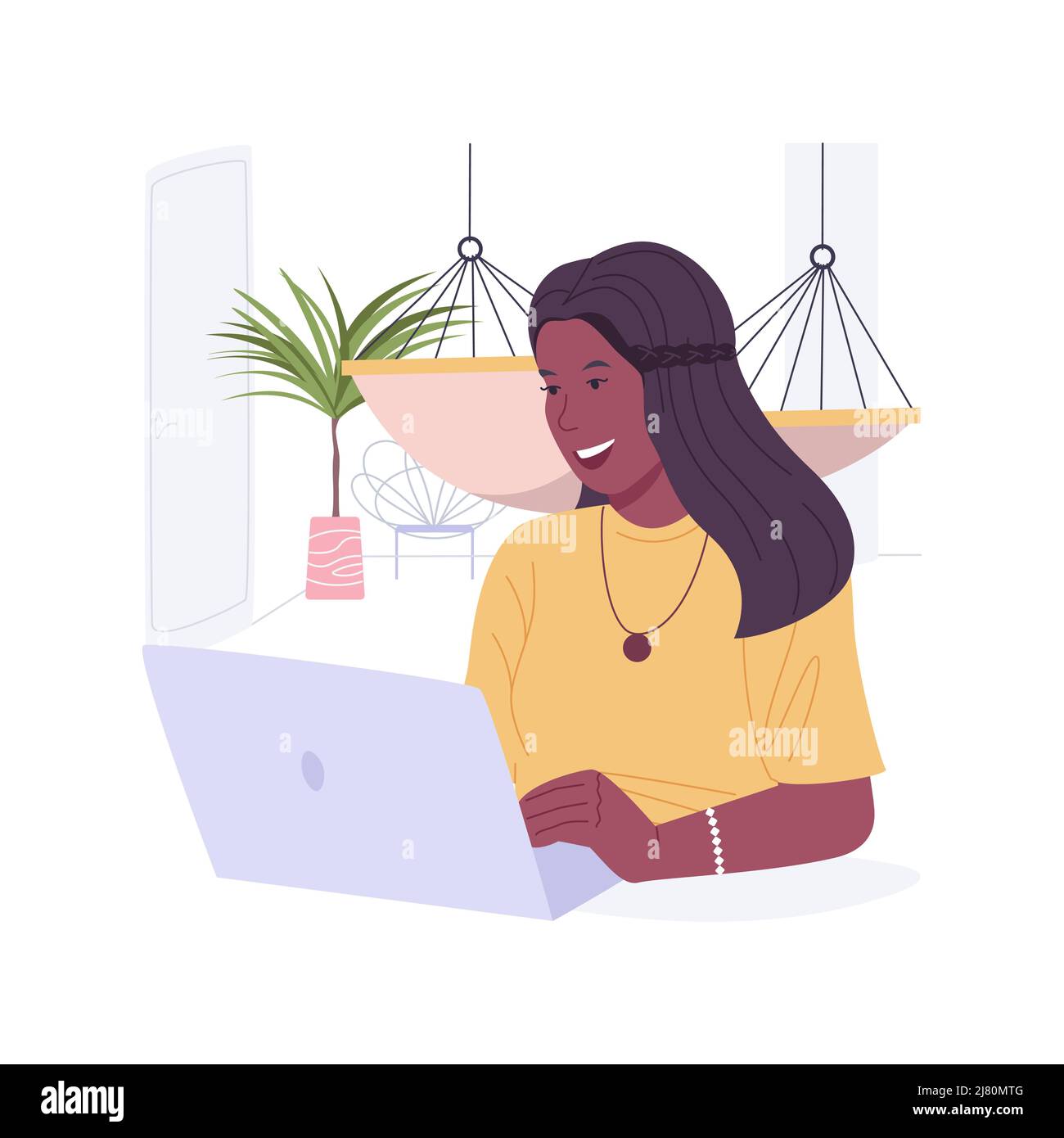 Working retreat isolated cartoon vector illustrations Stock Vector ...