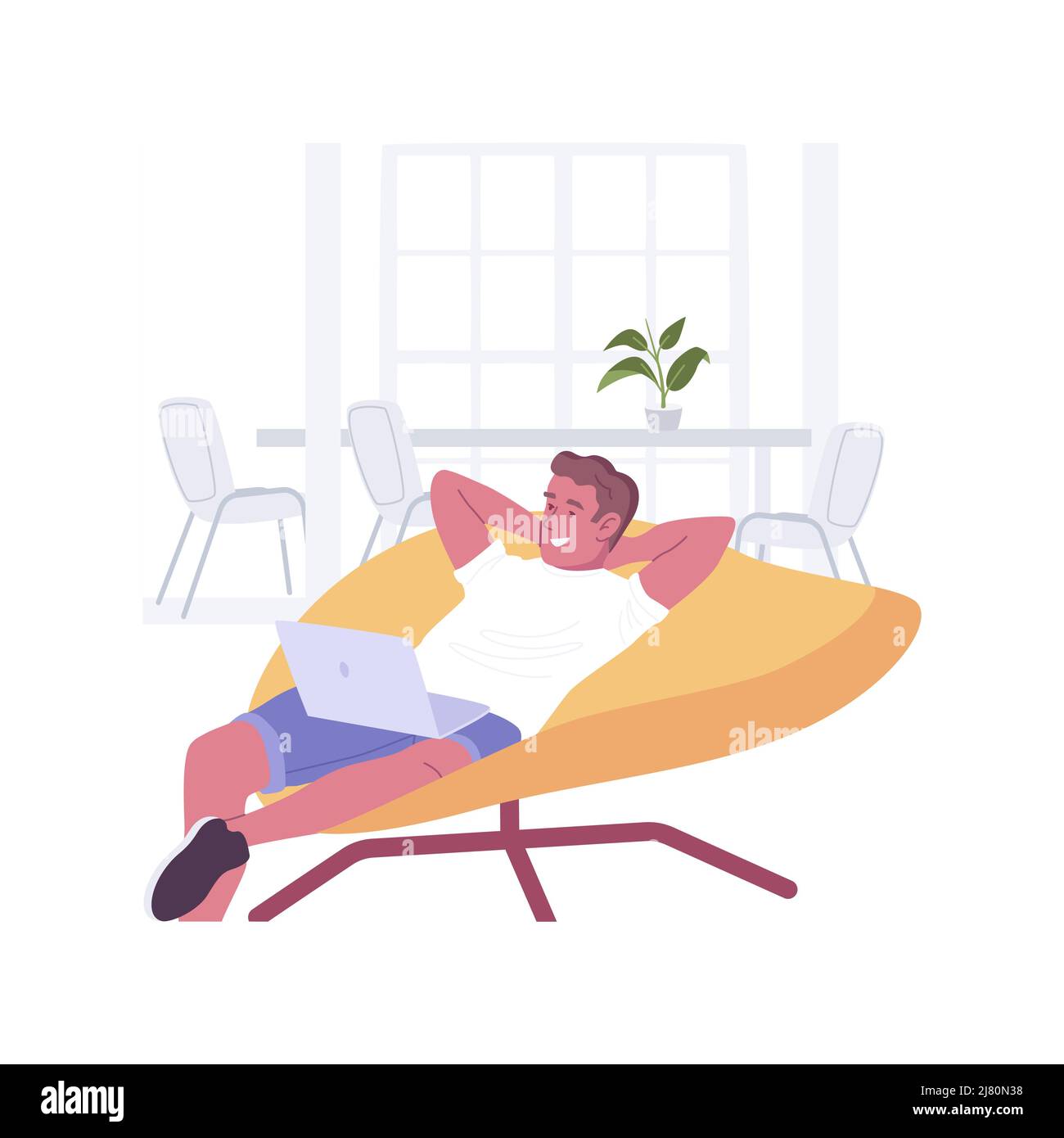 Procrastination isolated cartoon vector illustrations Stock Vector ...