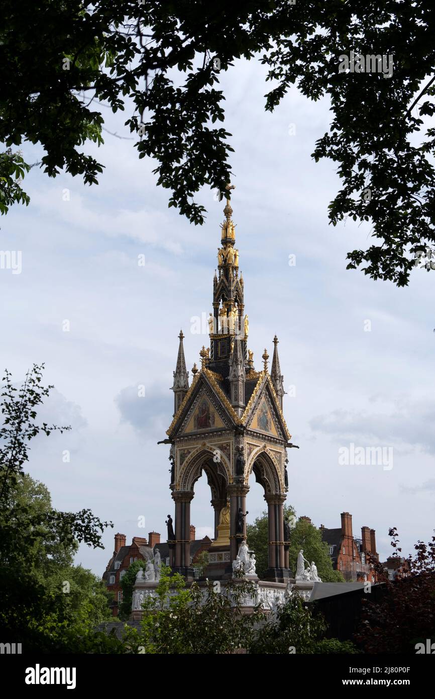 The Price Albert statue at Royal Albert hall in Kensington,London ,UK ...