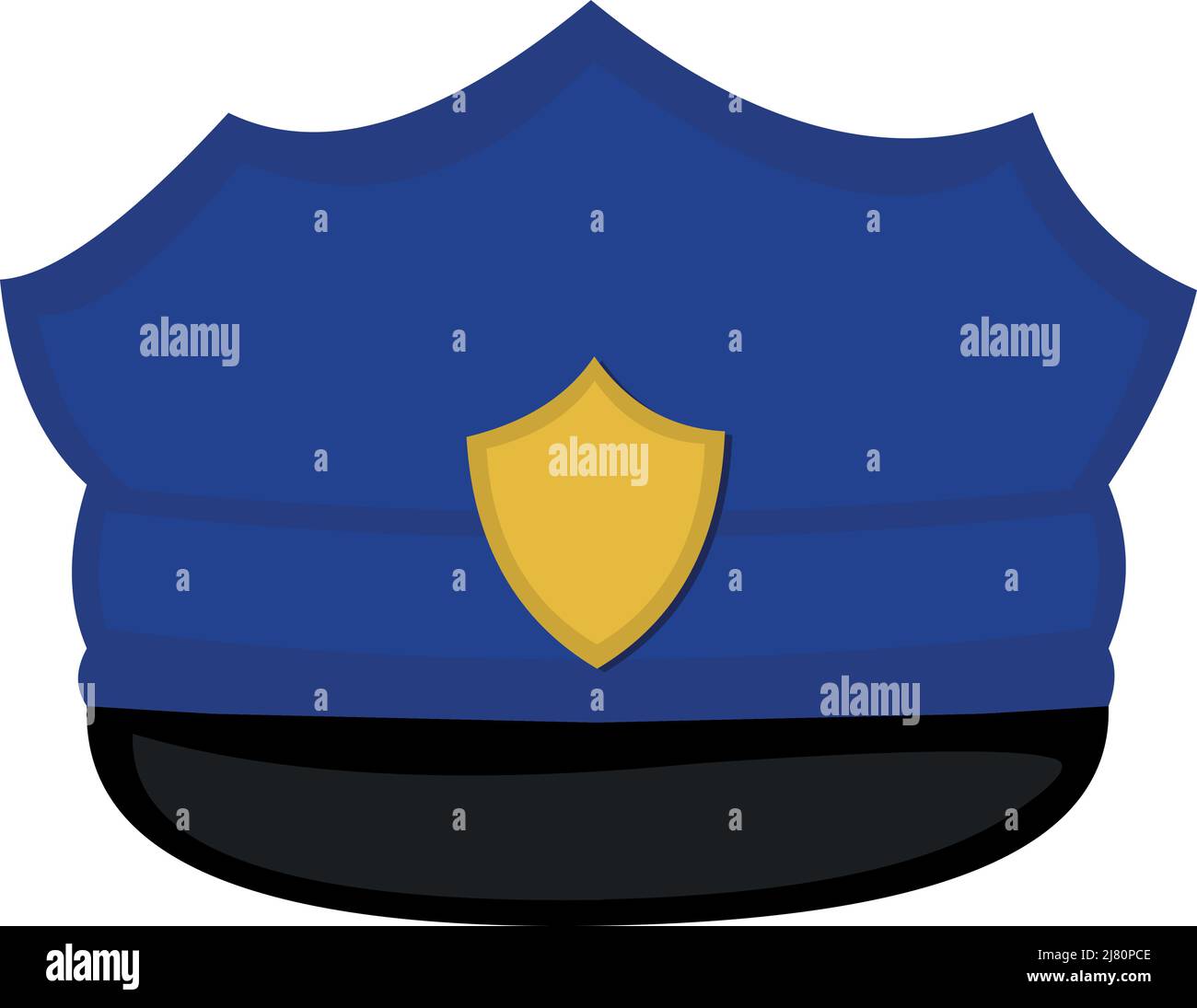 Vector illustration of a police hat Stock Vector Image & Art - Alamy
