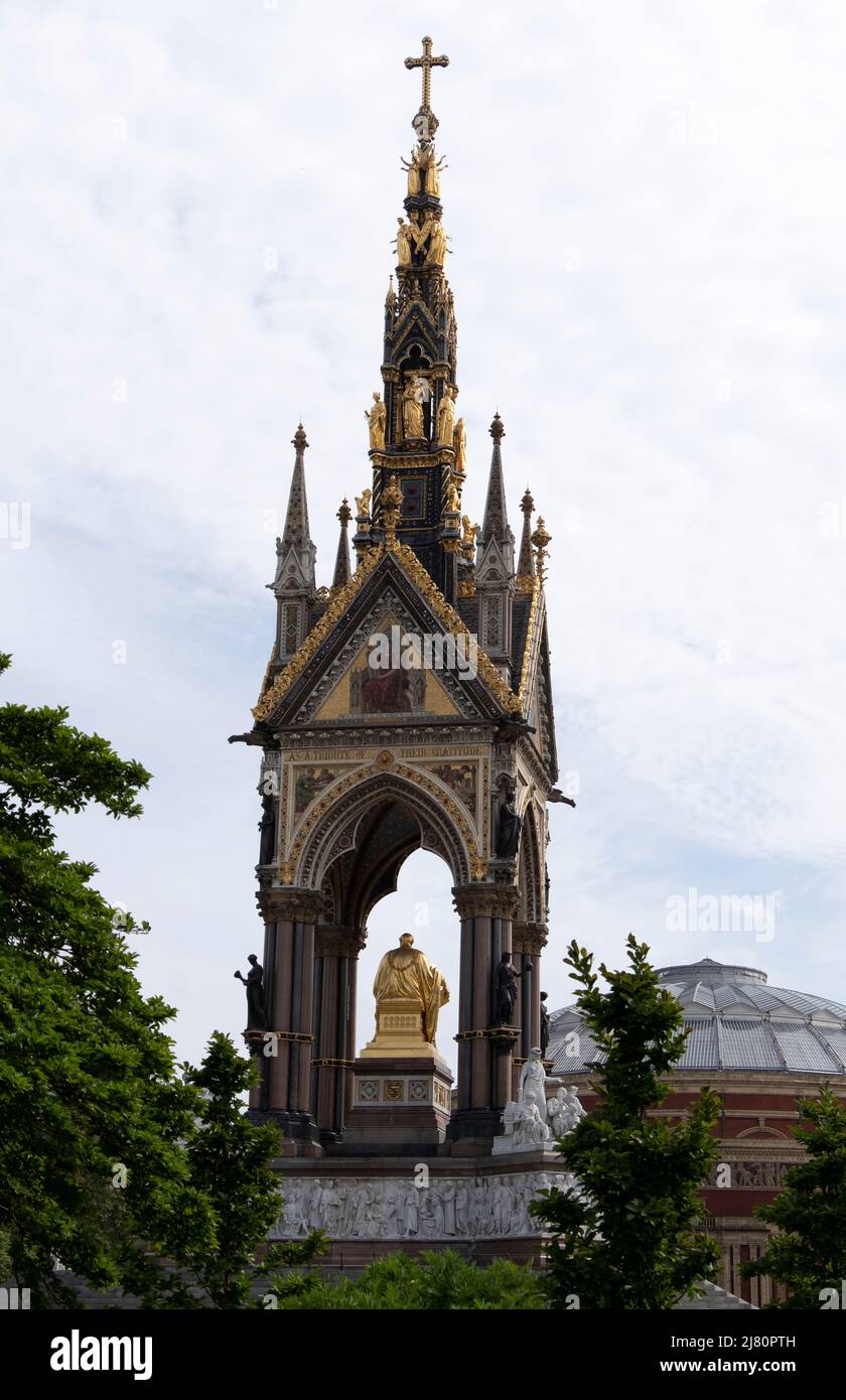 The Price Albert statue at Royal Albert hall in Kensington,London ,UK ...