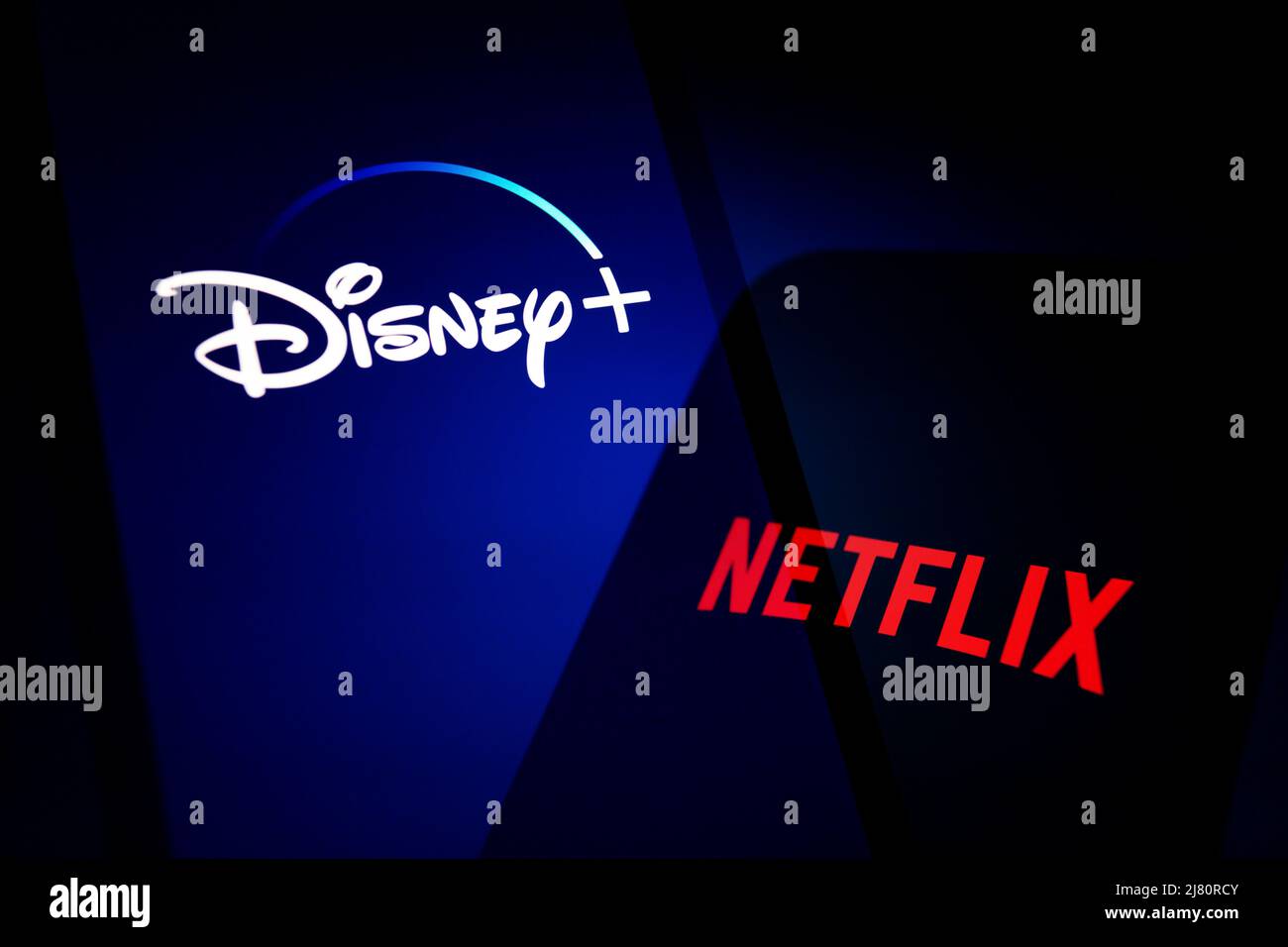 Disney plus netflix logo hi-res stock photography and images - Alamy