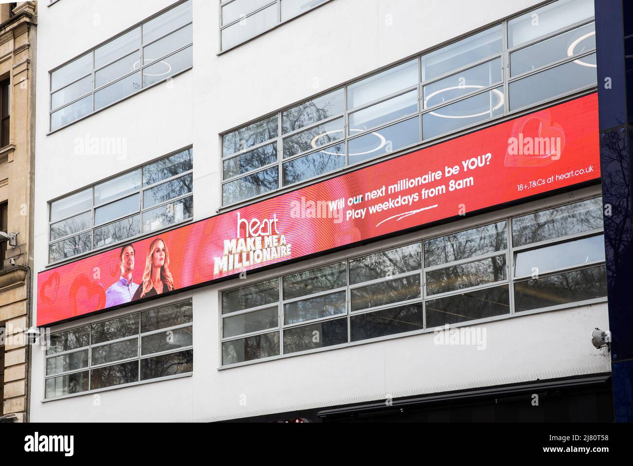 Amanda Holden and Jamie Theakston pose outside Heart studios as they ...