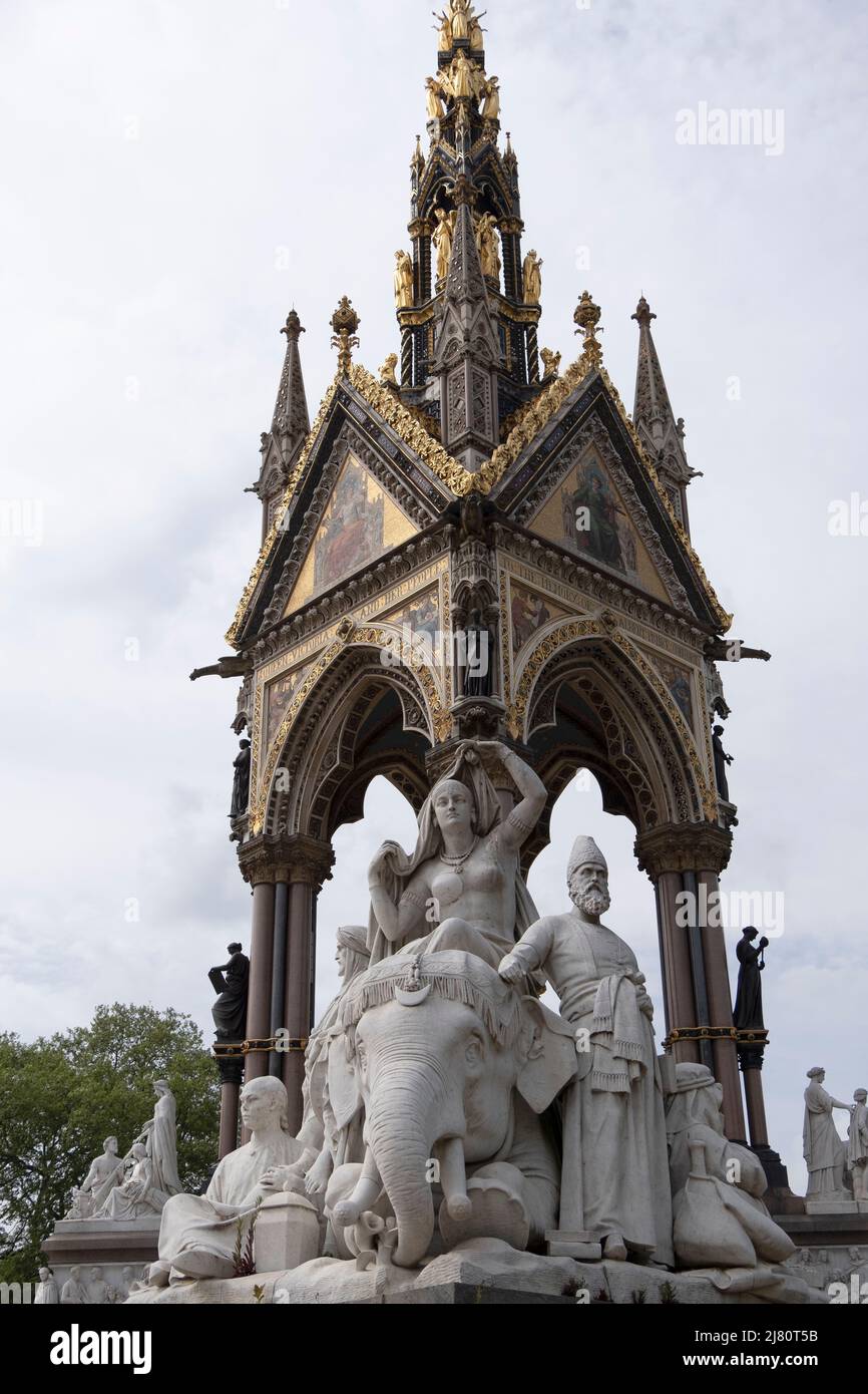 The Price Albert statue at Royal Albert hall in Kensington,London ,UK ...