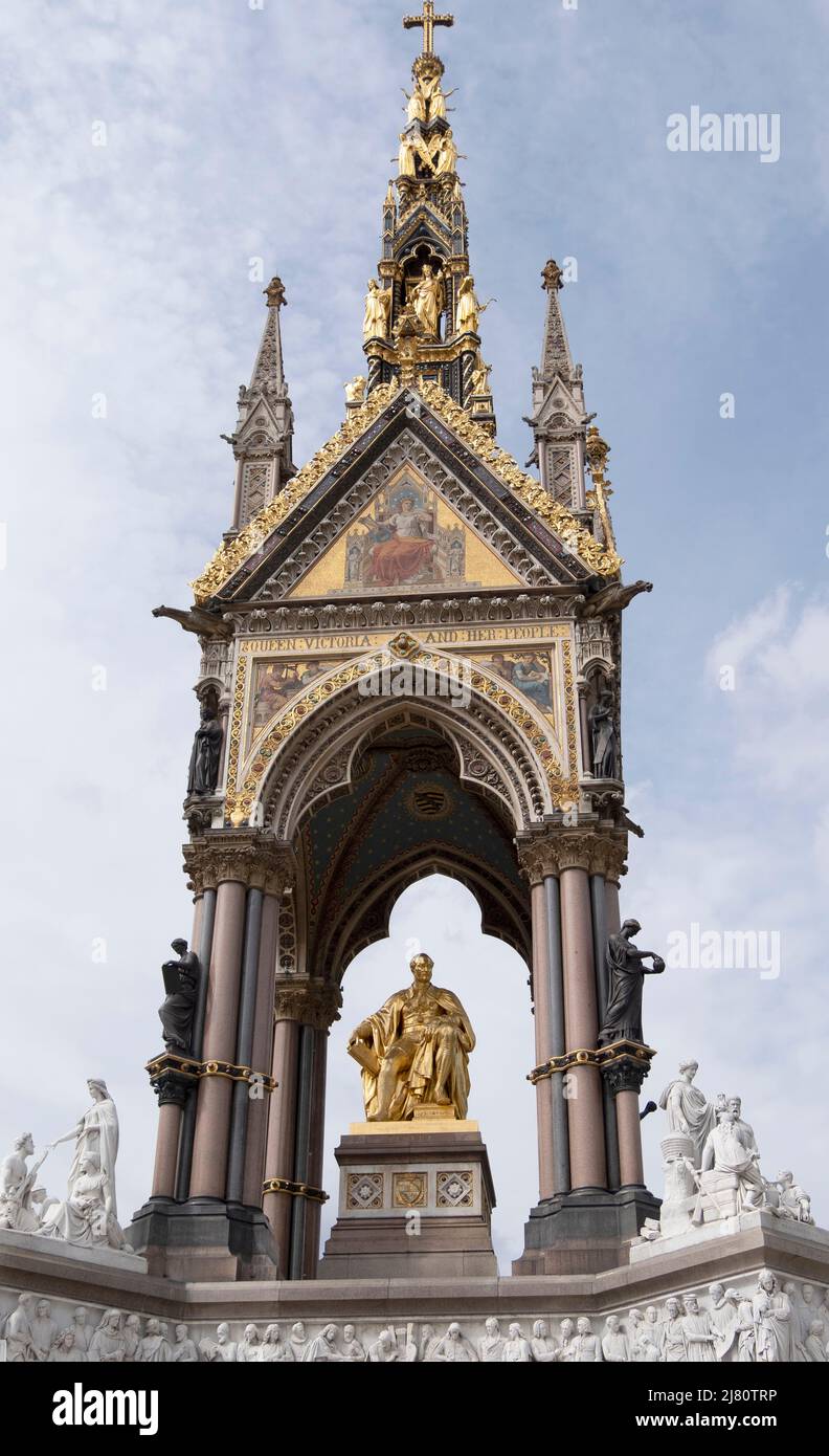 The Price Albert statue at Royal Albert hall in Kensington,London ,UK ...