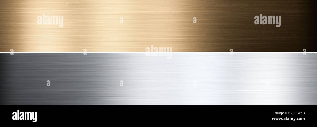 Aluminum, bronze and brass stitched textures. 3d rendering Stock Photo ...