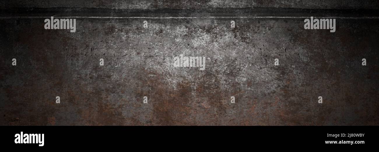 Steel textured metal sheet with heavy rust. 3d illustration Stock Photo ...