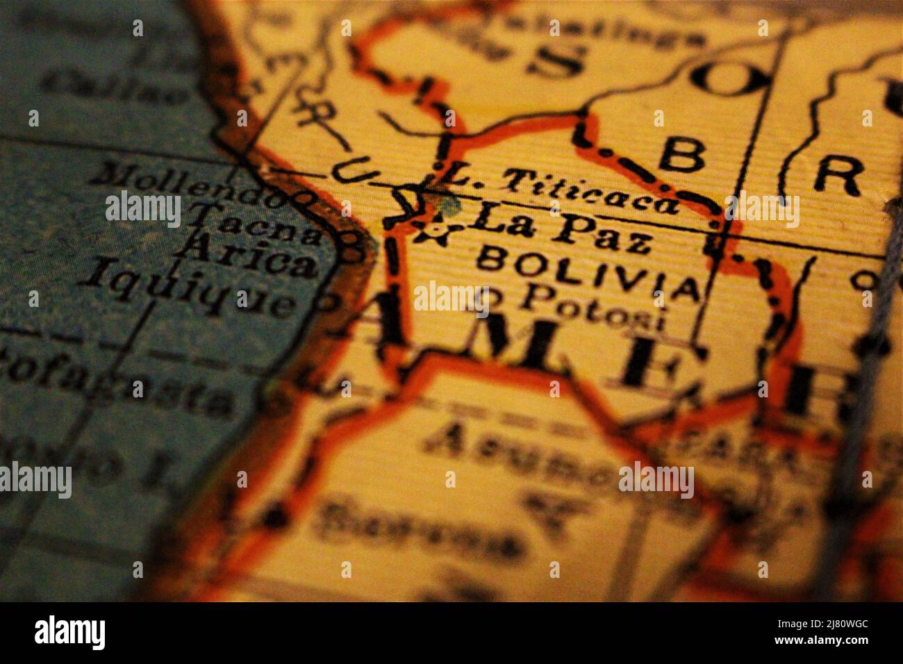 Old map of bolivia hi-res stock photography and images - Alamy