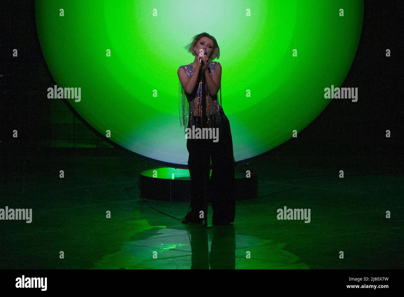Turin, Italy. 11th May 2022. Swedish singer Cornelia Jakobs on stage of ...