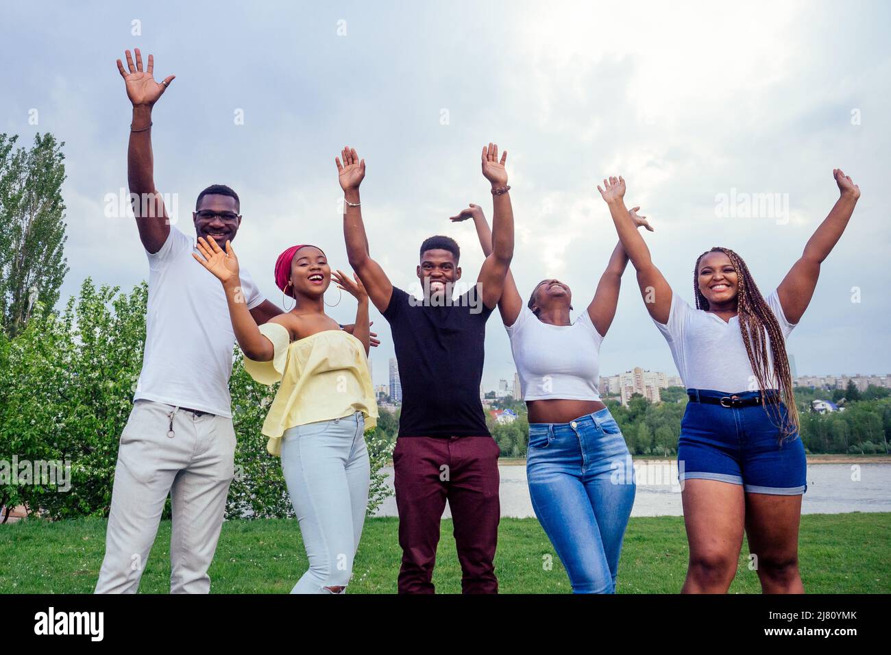 Group of young black men outside hi-res stock photography and images ...