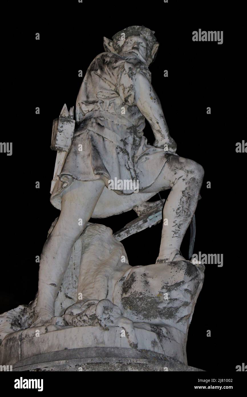 Marble statue of William Tell (aka Wilhelm Tell, Guillaume Tell ...