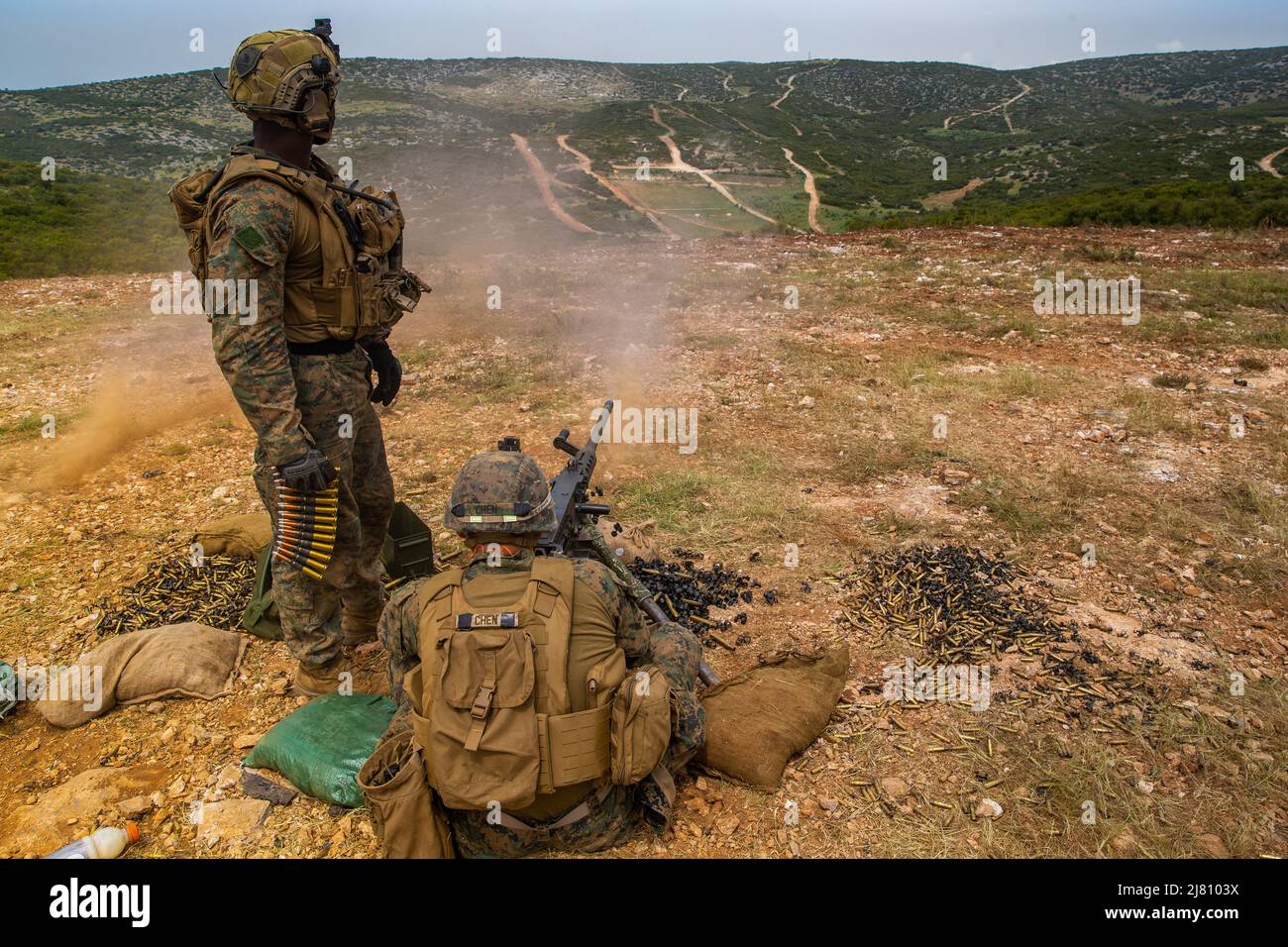 U.S. Marine Corps Cpl. Ben Chen, a fire direction control Marine ...