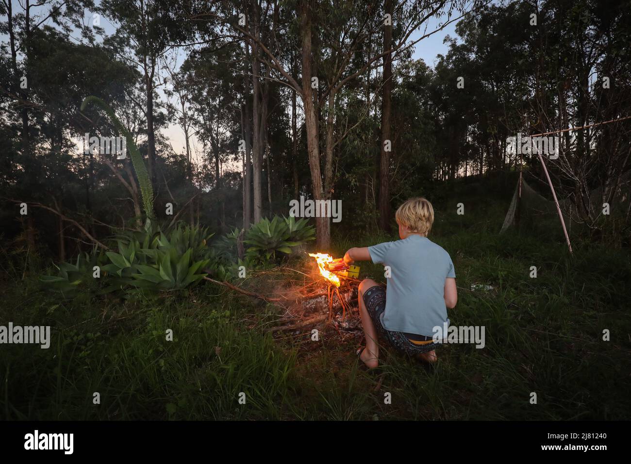 Moody camp fire hi-res stock photography and images - Alamy