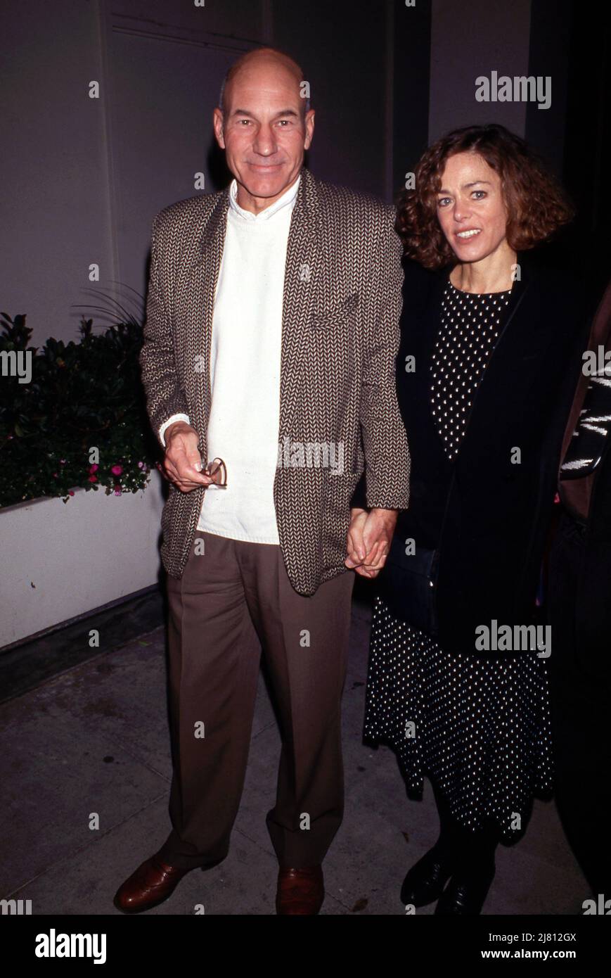 Patrick Stewart and Meredith Baer Circa 1990's Credit: Ralph Dominguez ...