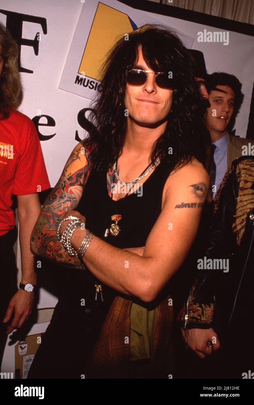 Nikki Sixx 1989 Credit: Ralph Dominguez/MediaPunch Stock Photo - Alamy