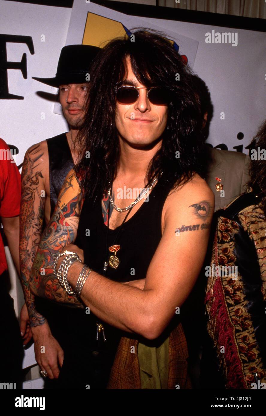 Nikki Sixx 1989 Credit: Ralph Dominguez/MediaPunch Stock Photo - Alamy