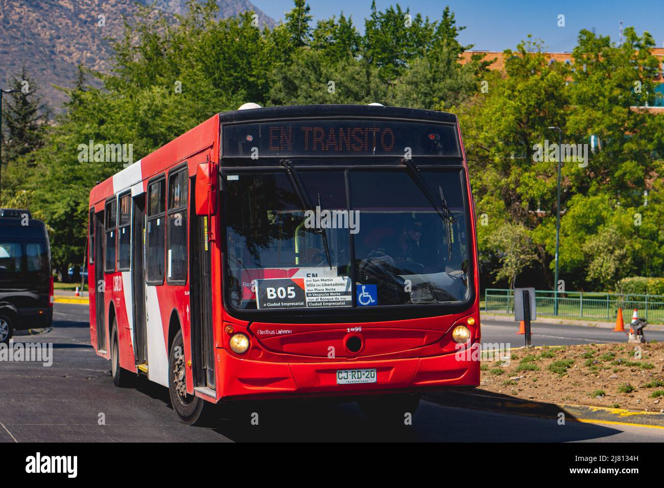 Santiago, Chile - December 2021: A Transantiago, or Red Metropolitana ...